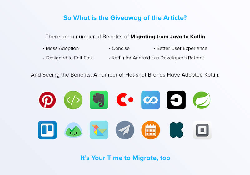 Know Why These 14 Famous Apps Migrated from Java to Kotlin