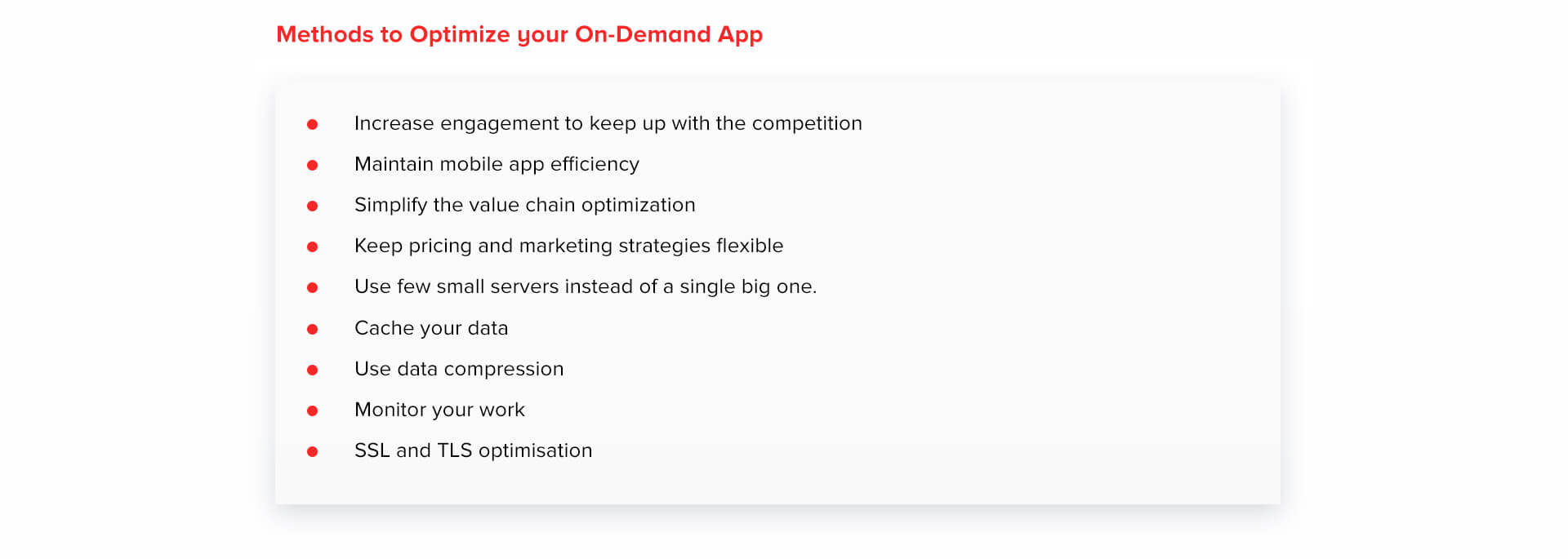 How to Optimize Your on-demand App’s Performance?