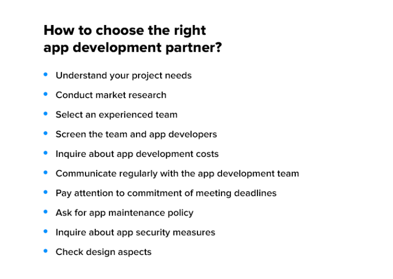 Find the best mobile app development partner for your startup