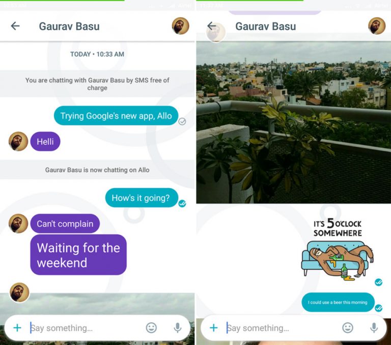 Launch of Google's AI-powered Messaging app Allo