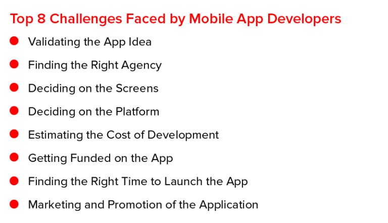 A Pocket Guide to the Challenges in Mobile App Development