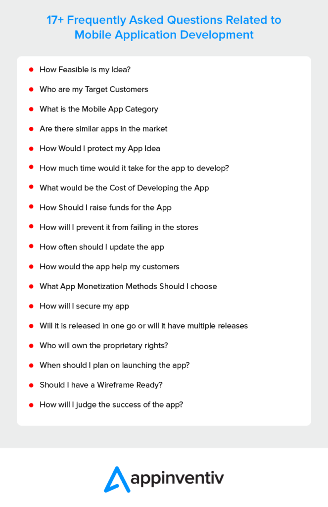 17+ Mobile Application Development Frequently Asked Questions