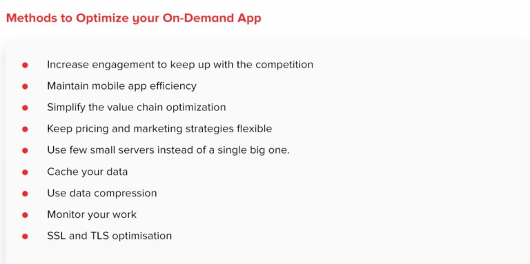 10 Ways to Optimize your On-Demand App Performance