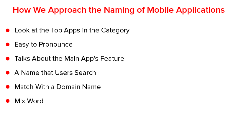 Our Approach to Finalizing the Name of a Mobile Application